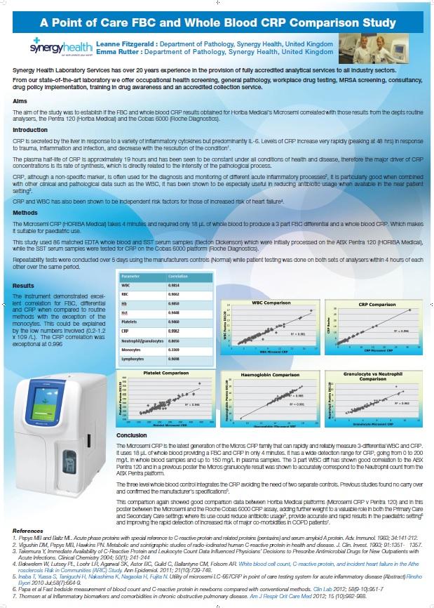 Scientific Posters - HORIBA - Hematology, hemostasis, clinical chemistry