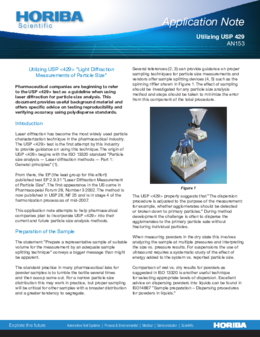 Static Light Scattering (SLS) / Laser Diffraction Particle Size ...