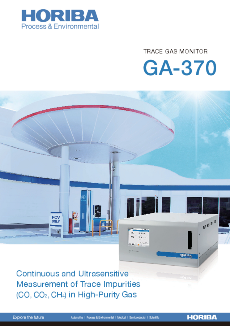 Monitoring of Impurity in Hydrogen Gas for FCEV/FCV - HORIBA