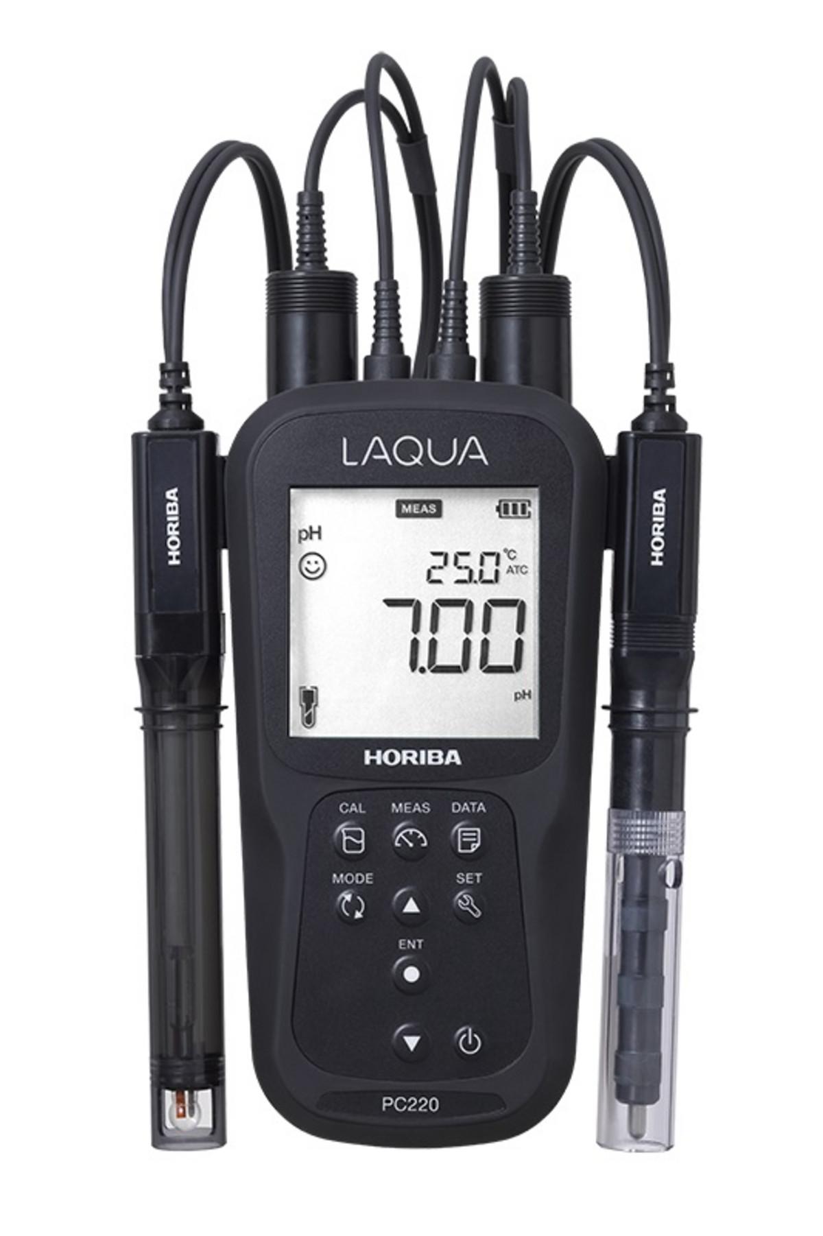 LAQUA PC220 Handheld pH/ORP/Conductivity/Resistivity/Total Dissolved Solids/Salinity/Temperature ...