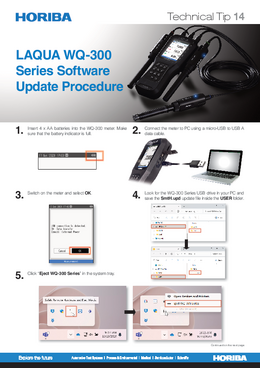 LAQUA WQ-300 Series Software Update Procedure - HORIBA