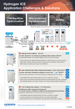 Hydrogen ICE (H2 ICE) Measurement Solutions for Vehicle Development