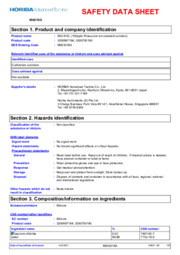 Safety Data Sheets - HORIBA
