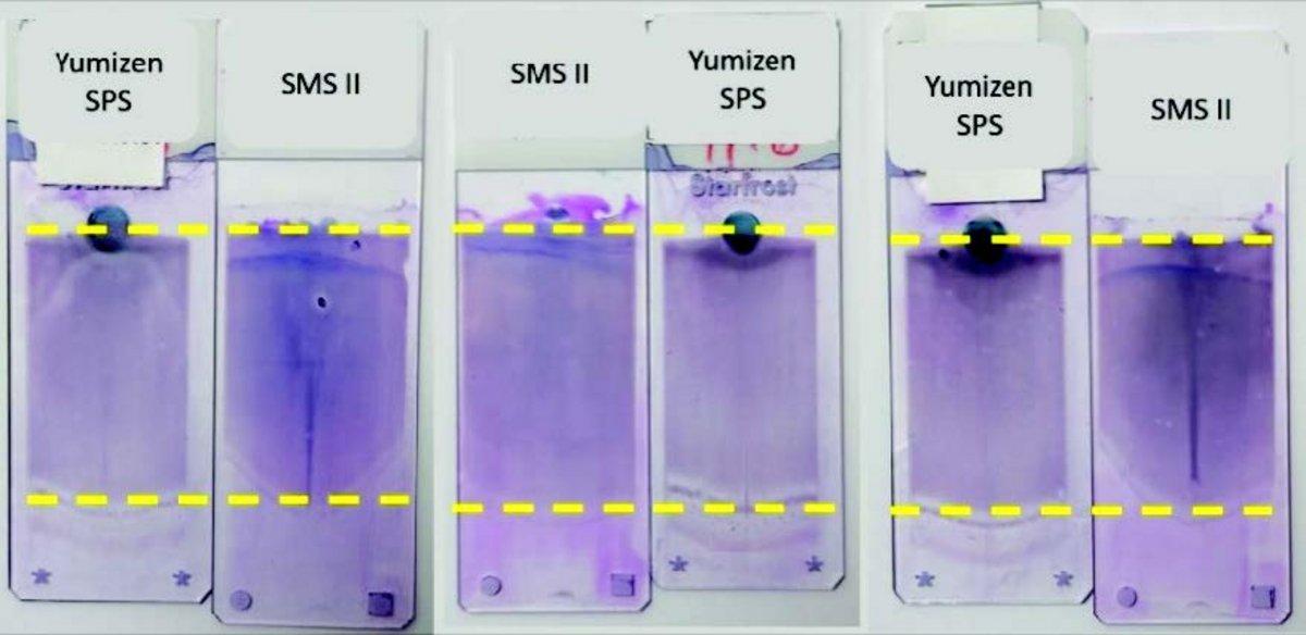 Slidemaker HORIBA Yumizen SPS vs Beckman DxH Slidemaker Stainer ll