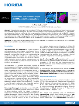Colocalized AFM-Raman Analysis of 2D Materials Heterostructures