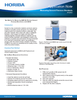Measuring Cement Fineness Standards on LA-960V2 - HORIBA