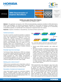 TERS Characterization of Graphene Nanoribbons