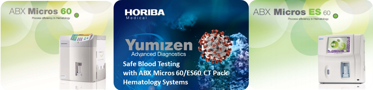 Safe blood testing with hemtology analyzer ABX Micros 60 and ABX Micros ...